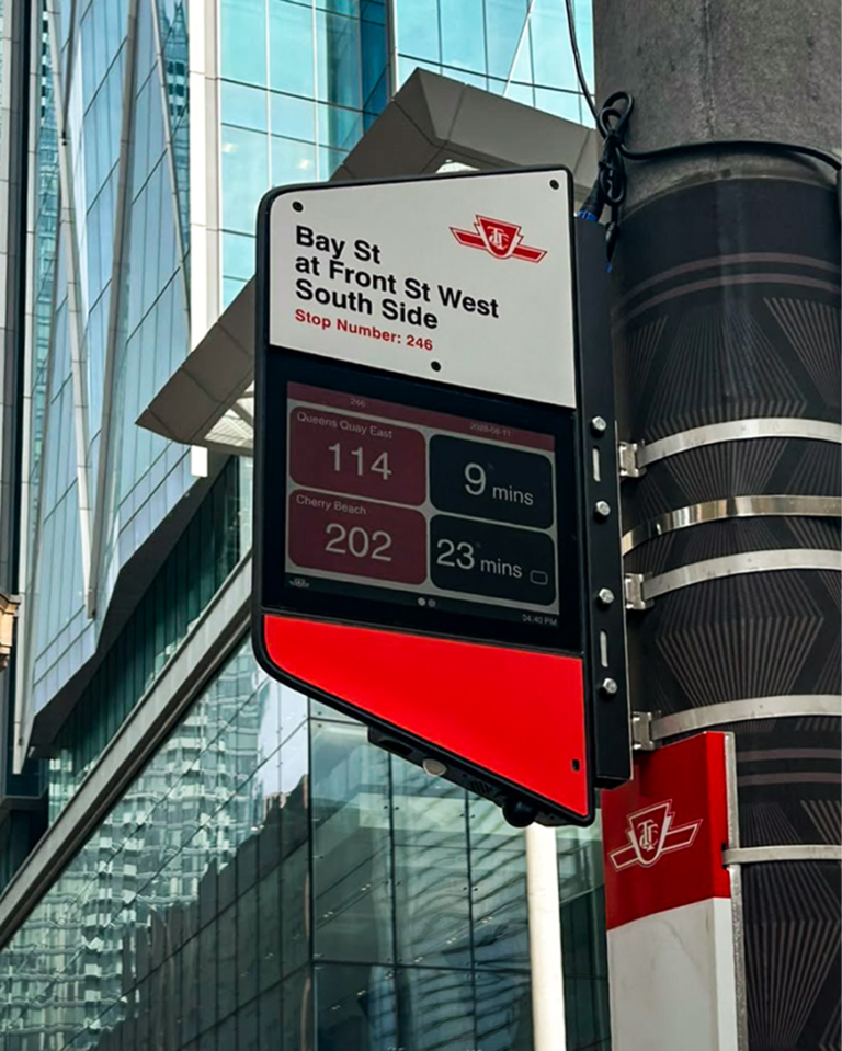 BusPas Deploys Smart Passenger Information Bus Stops for TTC